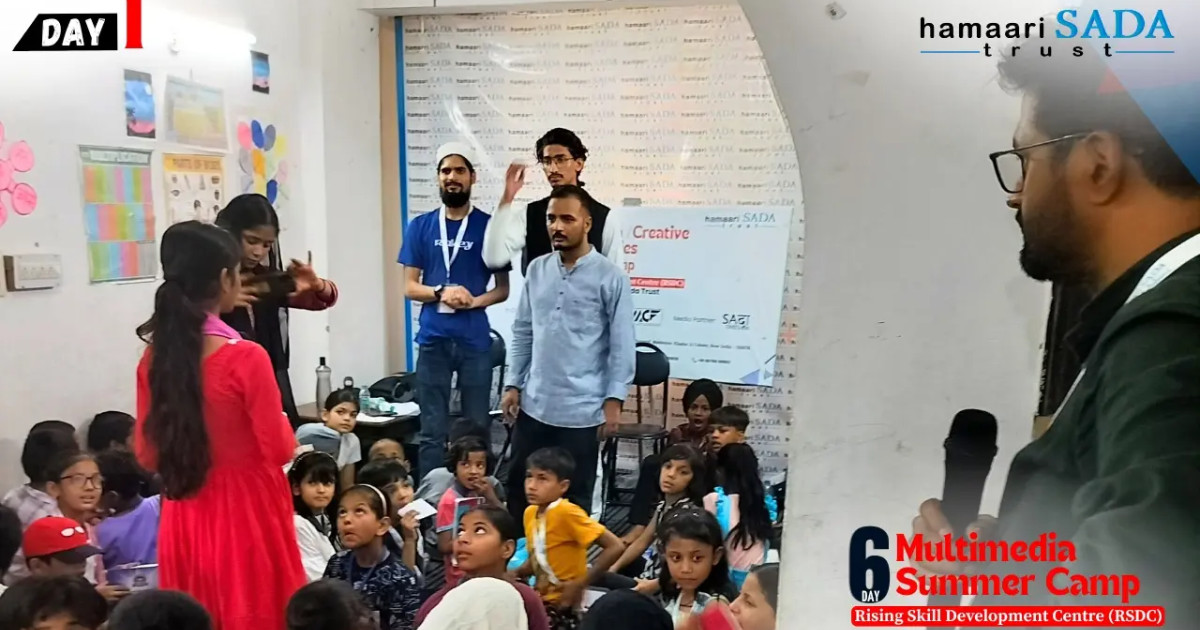 1st day creative fun activities summer camp at rising skill development ...